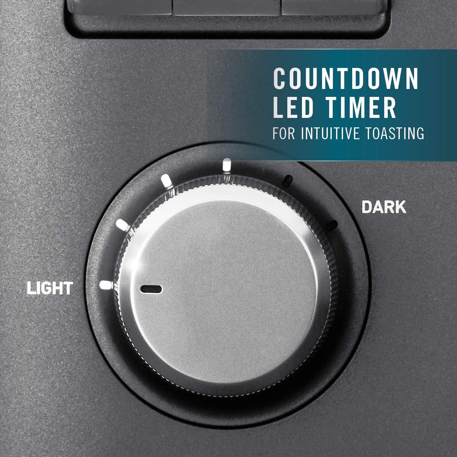 Calphalon 2-Slice Toaster, Precision Control with 6 Shade Settings and ...