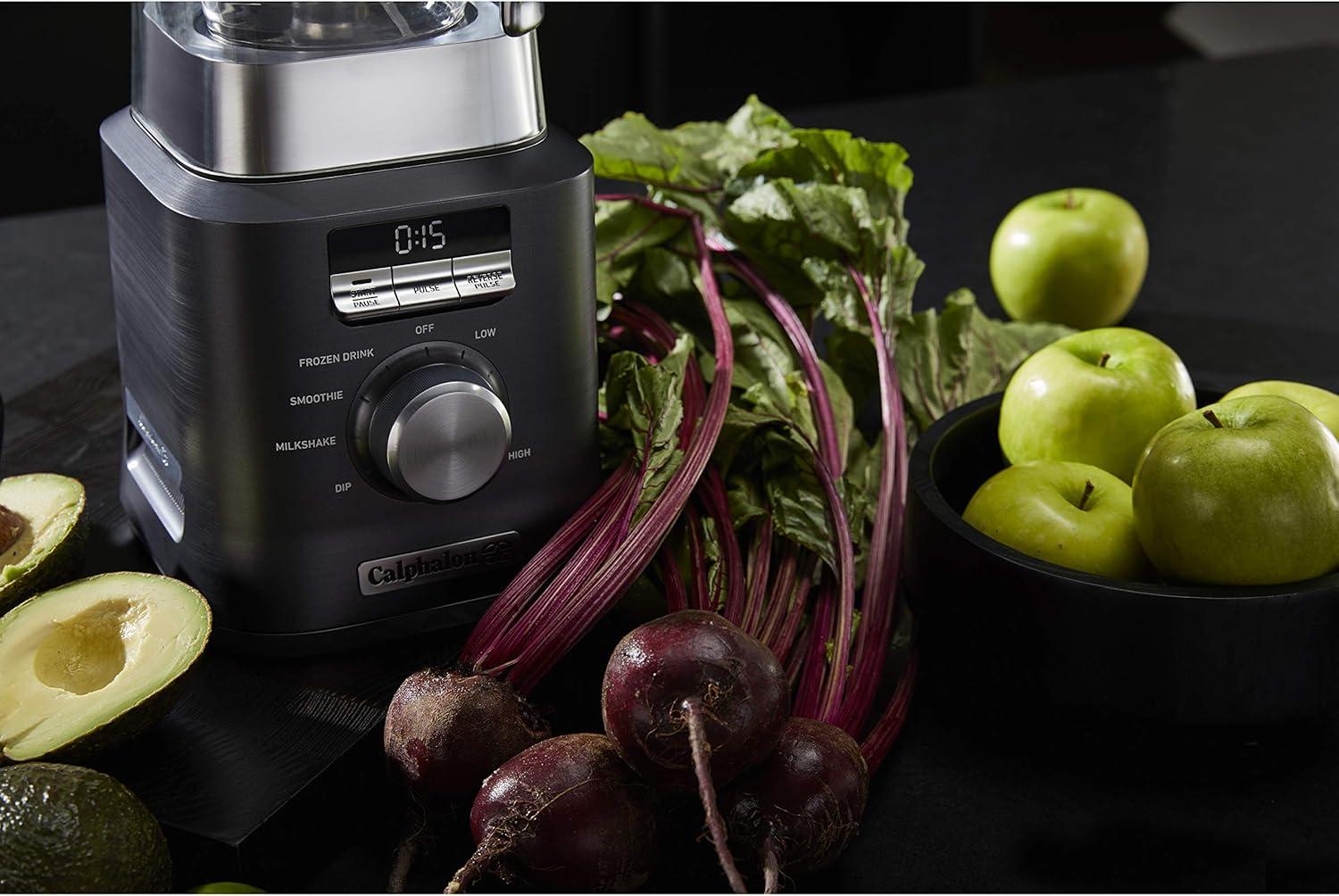 Calphalon Auto-Speed 68 Oz Blender with Blend-N-Go Smoothie Cup and BPA ...