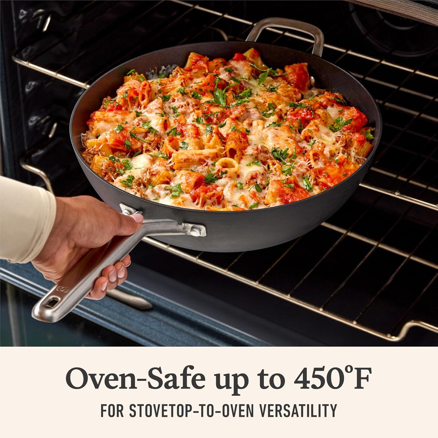 Calphalon® Hard-Anodized Nonstick 12-Inch Frying Pan(12″ Fry Pan with ...