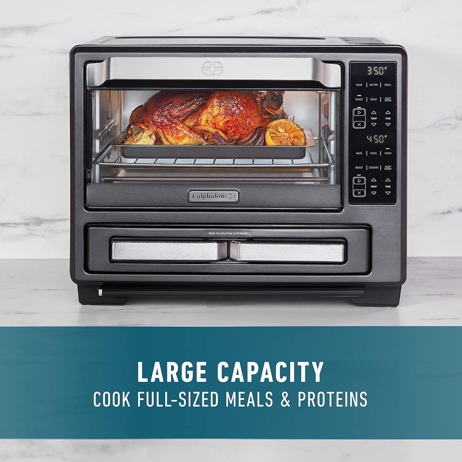 Calphalon Performance 12-in-1 Air Fry Toaster Oven with Dual Zone 12 ...
