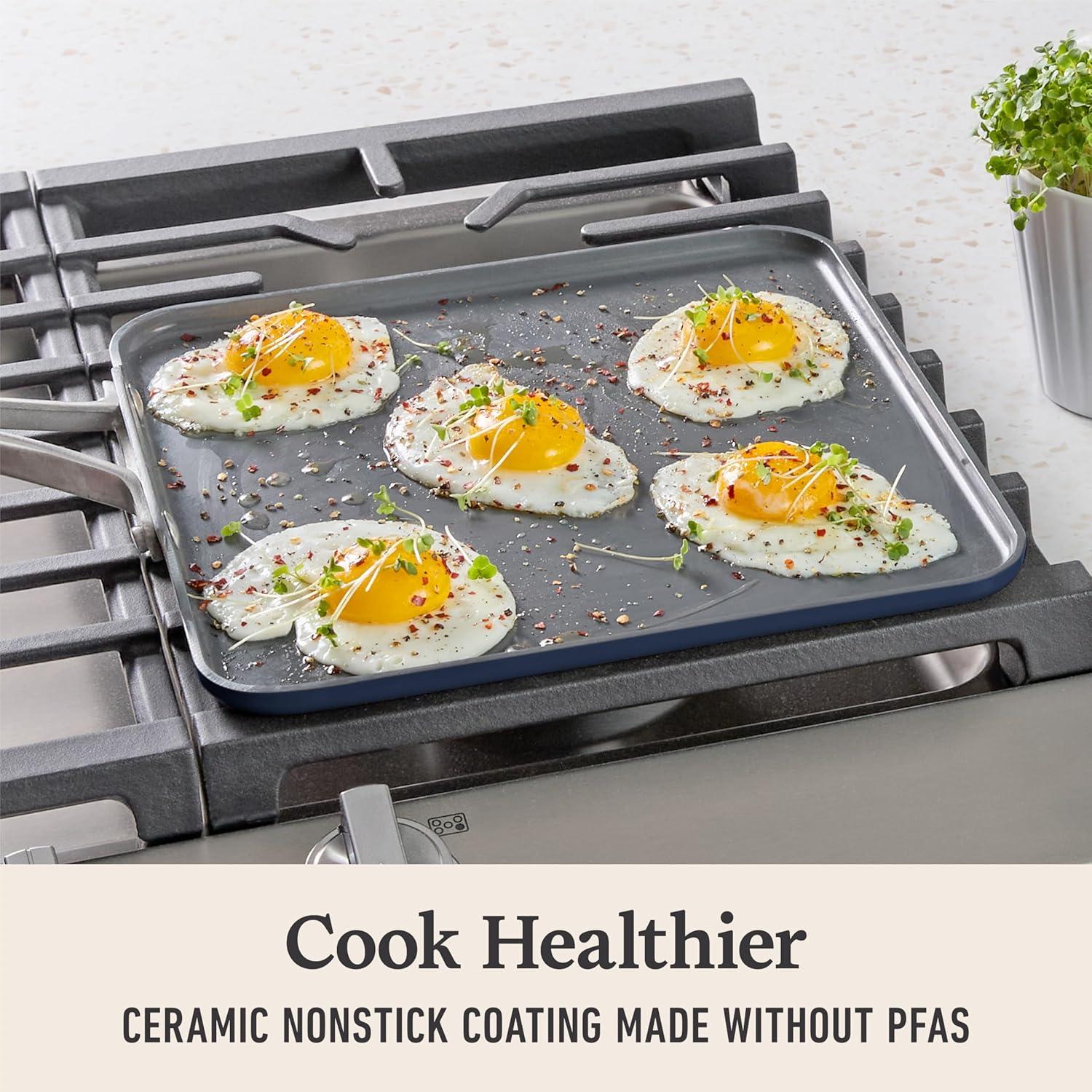 Calphalon® Premier Ceramic Nonstick 11″ Square Griddle, Midnight Blue ...