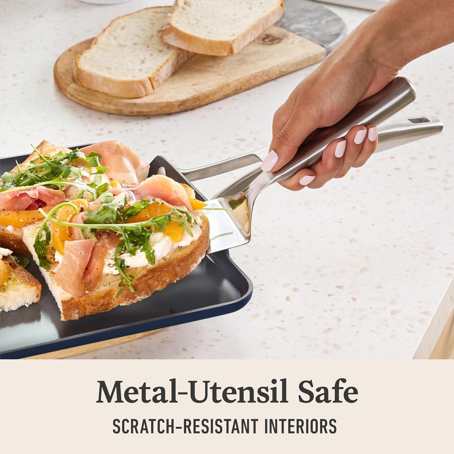 Calphalon® Premier Ceramic Nonstick 11″ Square Griddle, Midnight Blue ...