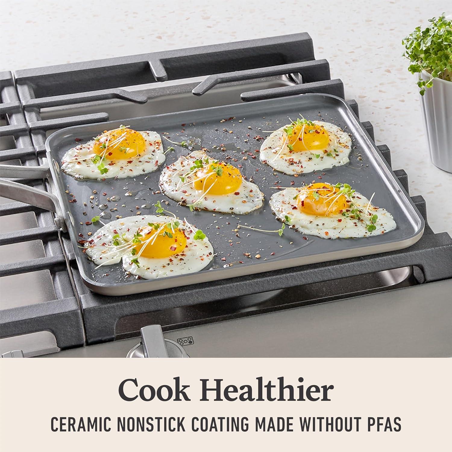 Calphalon® Premier Ceramic Nonstick 11″ Square Griddle, Midnight Blue ...