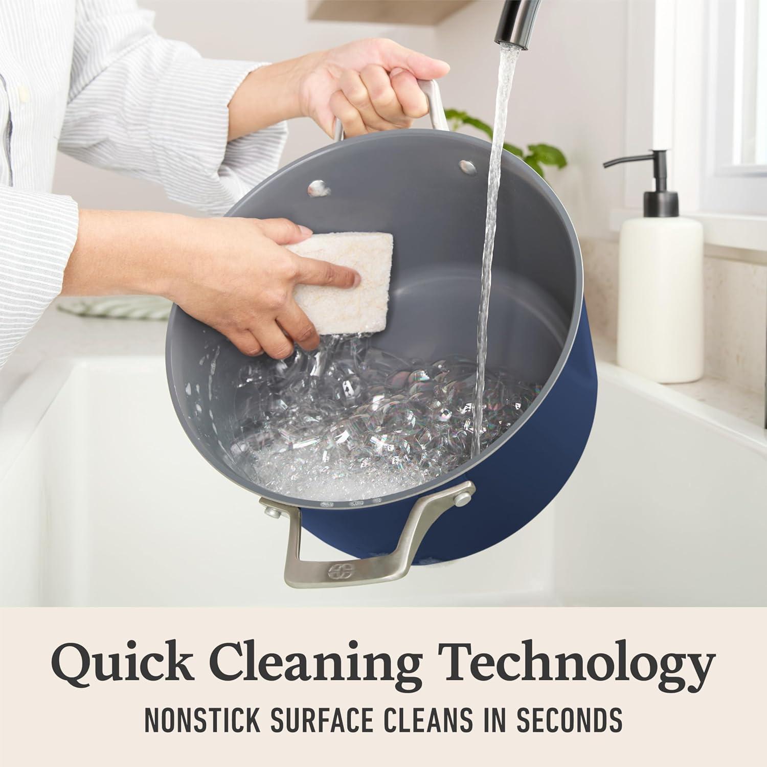 Calphalon® Premier Ceramic Nonstick 7-Qt. Dutch Oven with Lid, Midnight ...