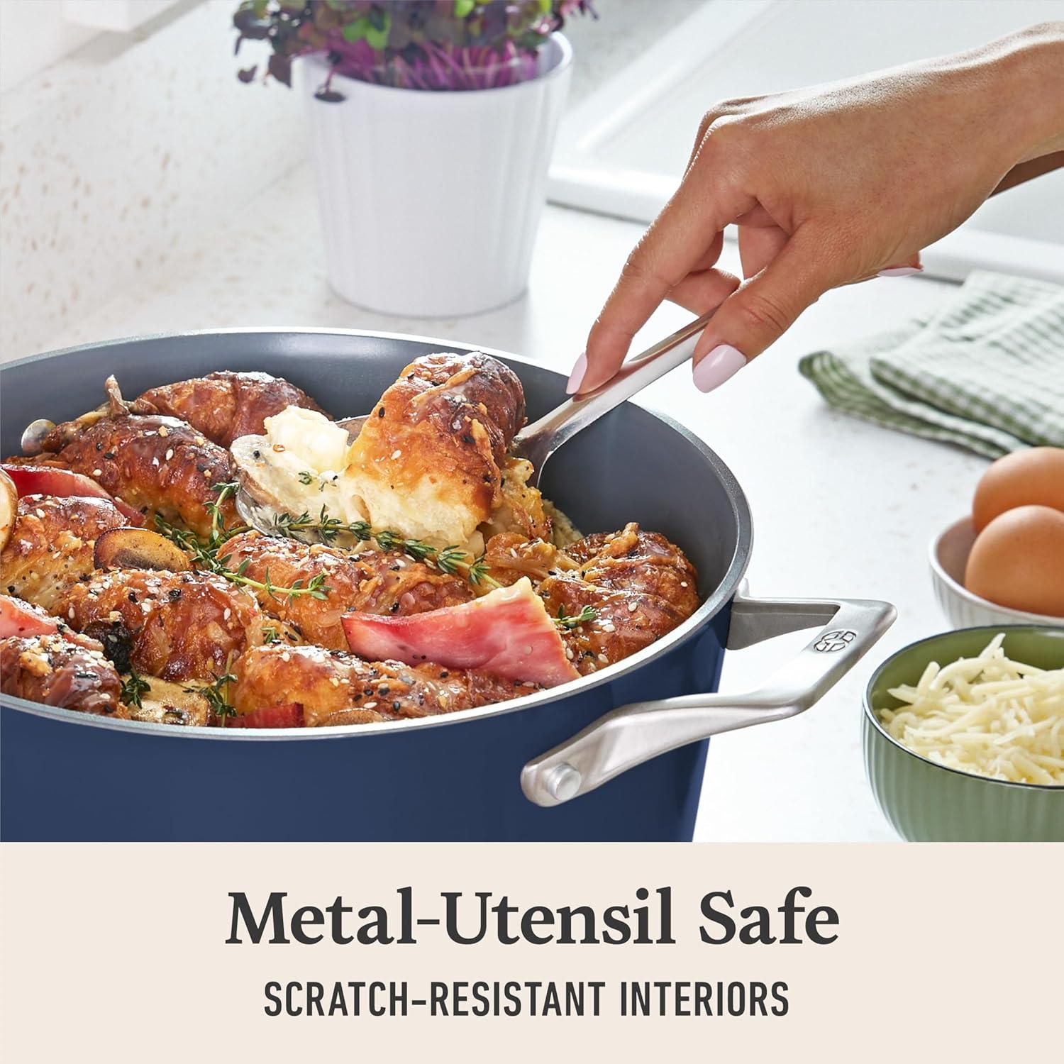 Calphalon® Premier Ceramic Nonstick 7-Qt. Dutch Oven with Lid, Midnight ...