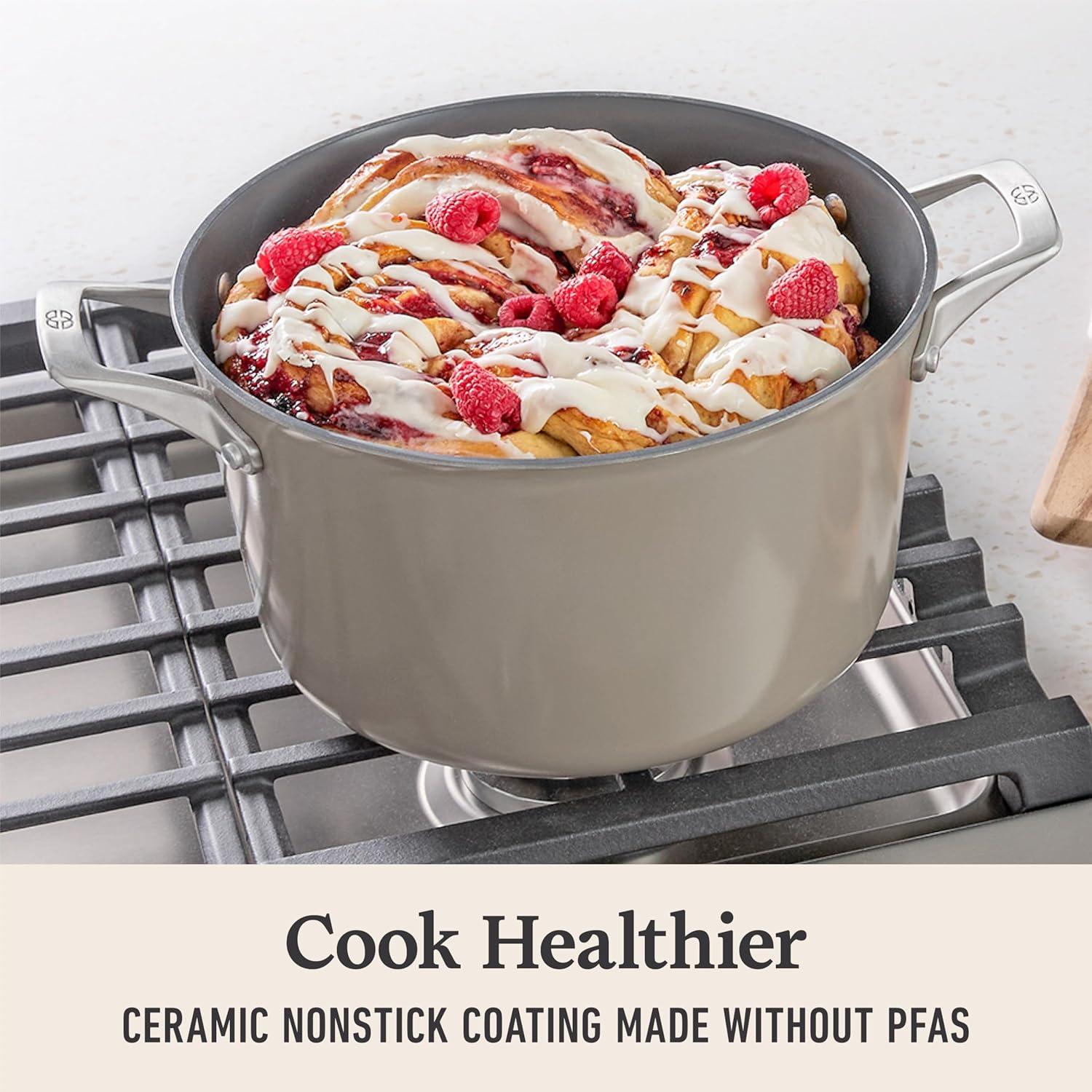 Calphalon® Premier Ceramic Nonstick 7-Qt. Dutch Oven with Lid, Midnight ...