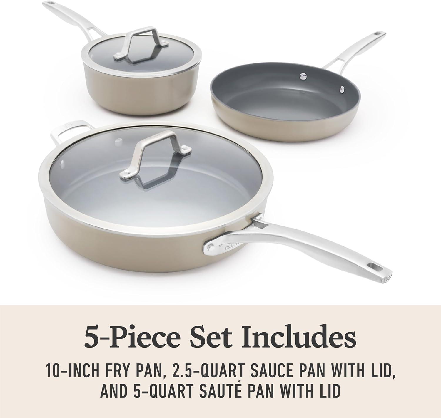 Calphalon® Premier Ceramic Nonstick 8″ and 10″ Frying Pan Set, Midnight ...