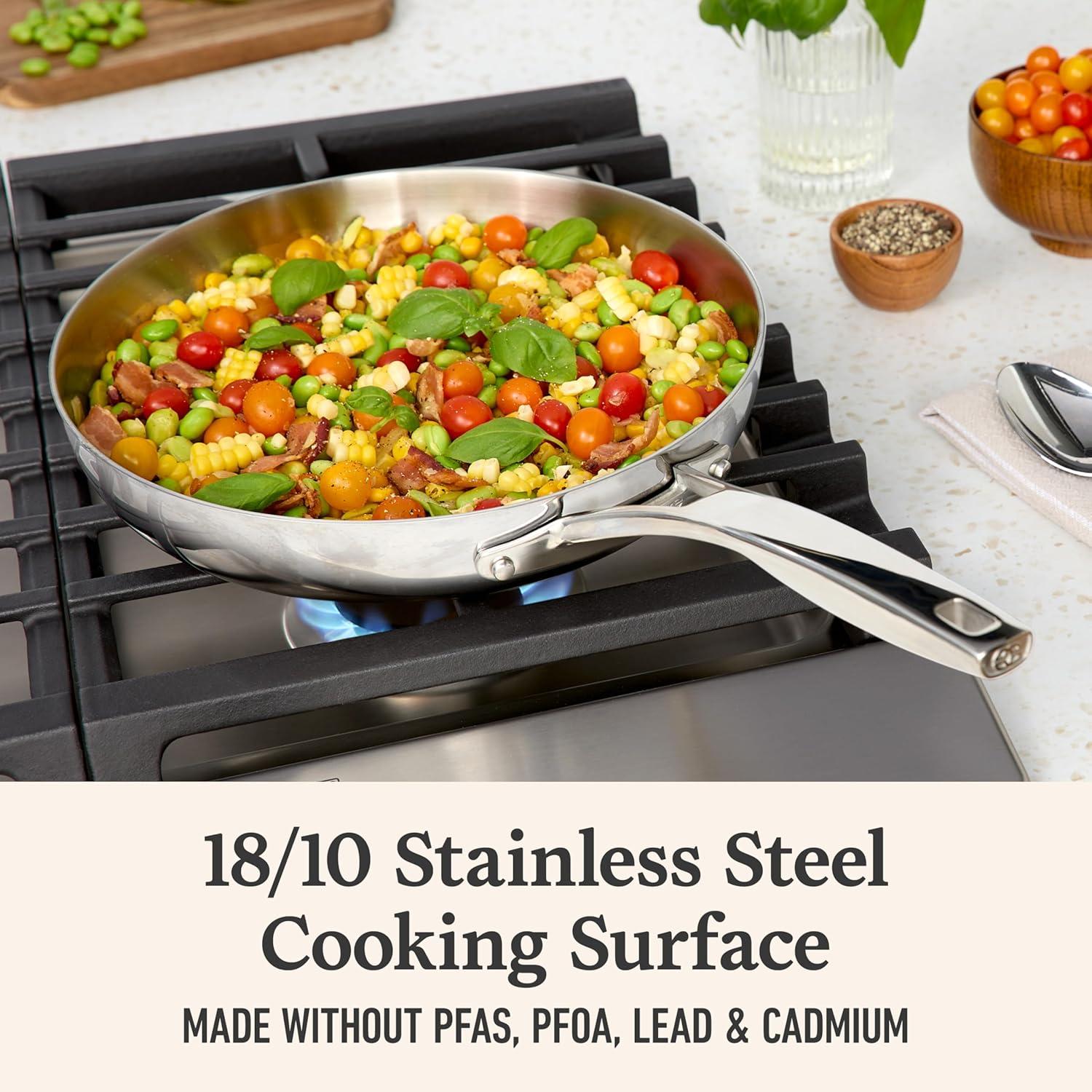 Calphalon Premier Polished 5-Ply Stainless Steel Cookware Set w/Turbo ...