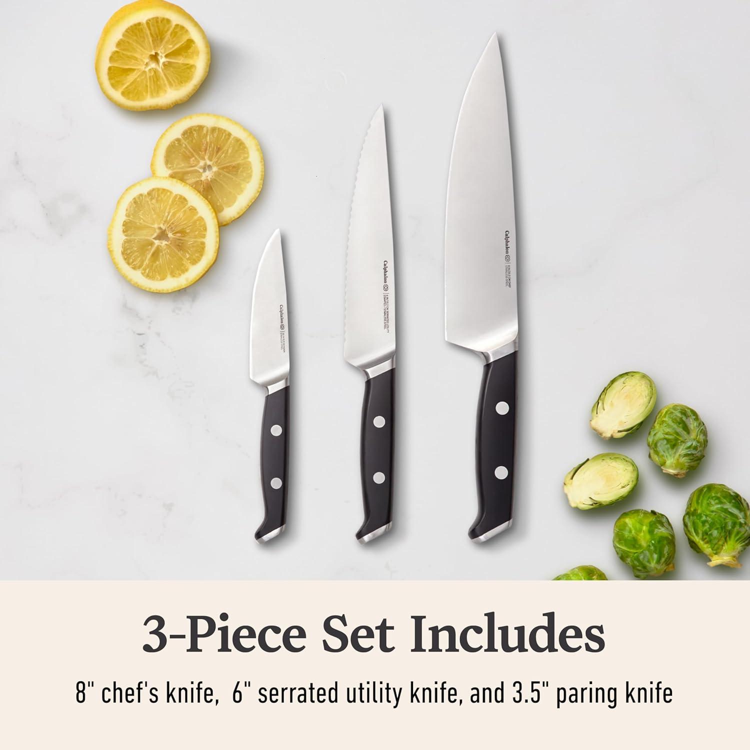 Premier by Calphalon® 15-Piece Knife Set with SharpIN™ Edgetech(NEW 3 ...