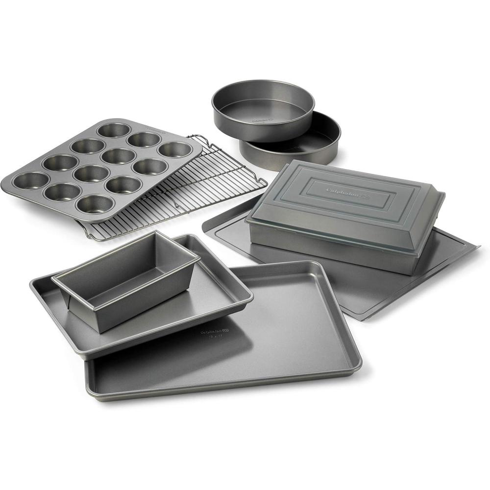 Calphalon 10-Piece Nonstick Bakeware Set Includes Baking Sheet Cookie ...