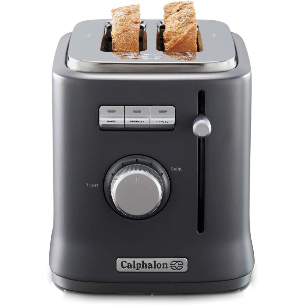 Calphalon 2-Slice Toaster, Precision Control with 6 Shade Settings and ...
