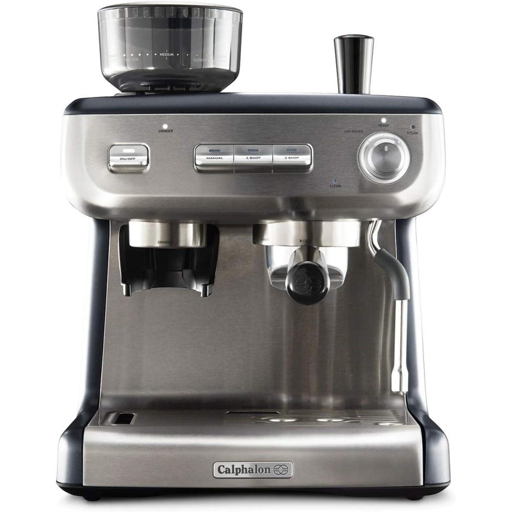 Calphalon BVCLECMP1 Temp iQ Espresso Machine with Steam Wand, Stainless ...