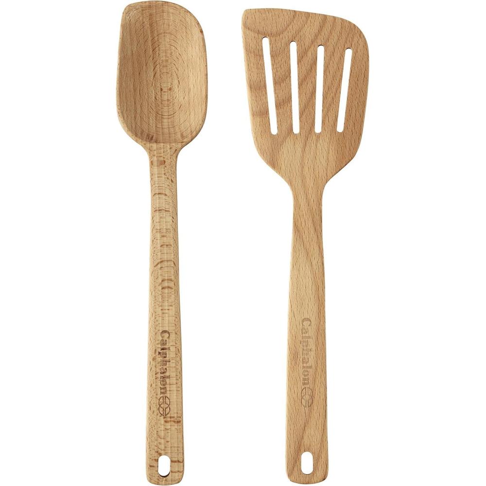 Calphalon 3-pc. Solid Wood Spoon & Turner Set(2-pc) - Calphalon Pro ...