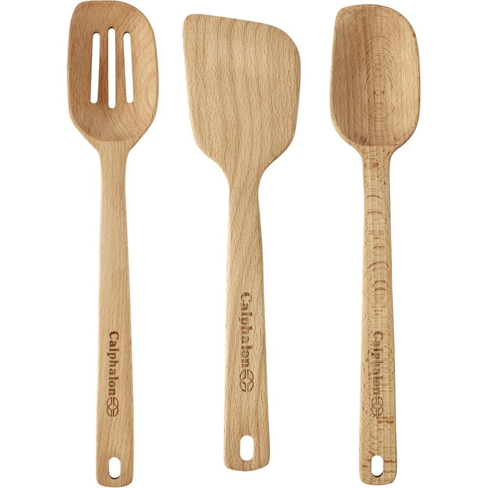 Calphalon 3-pc. Solid Wood Spoon & Turner Set(3-pc) - Calphalon Pro ...